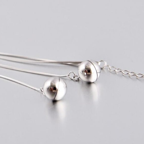 Jewelry | New 925 Sterling Silver Double Bell Chain Bracelet | Poshmark